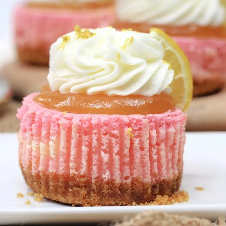 Pink Lemonade Cheesecakes - An Organized Chaos