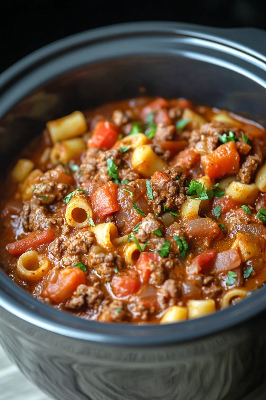 Slow Cooker Goulash Recipe - An Organized Chaos