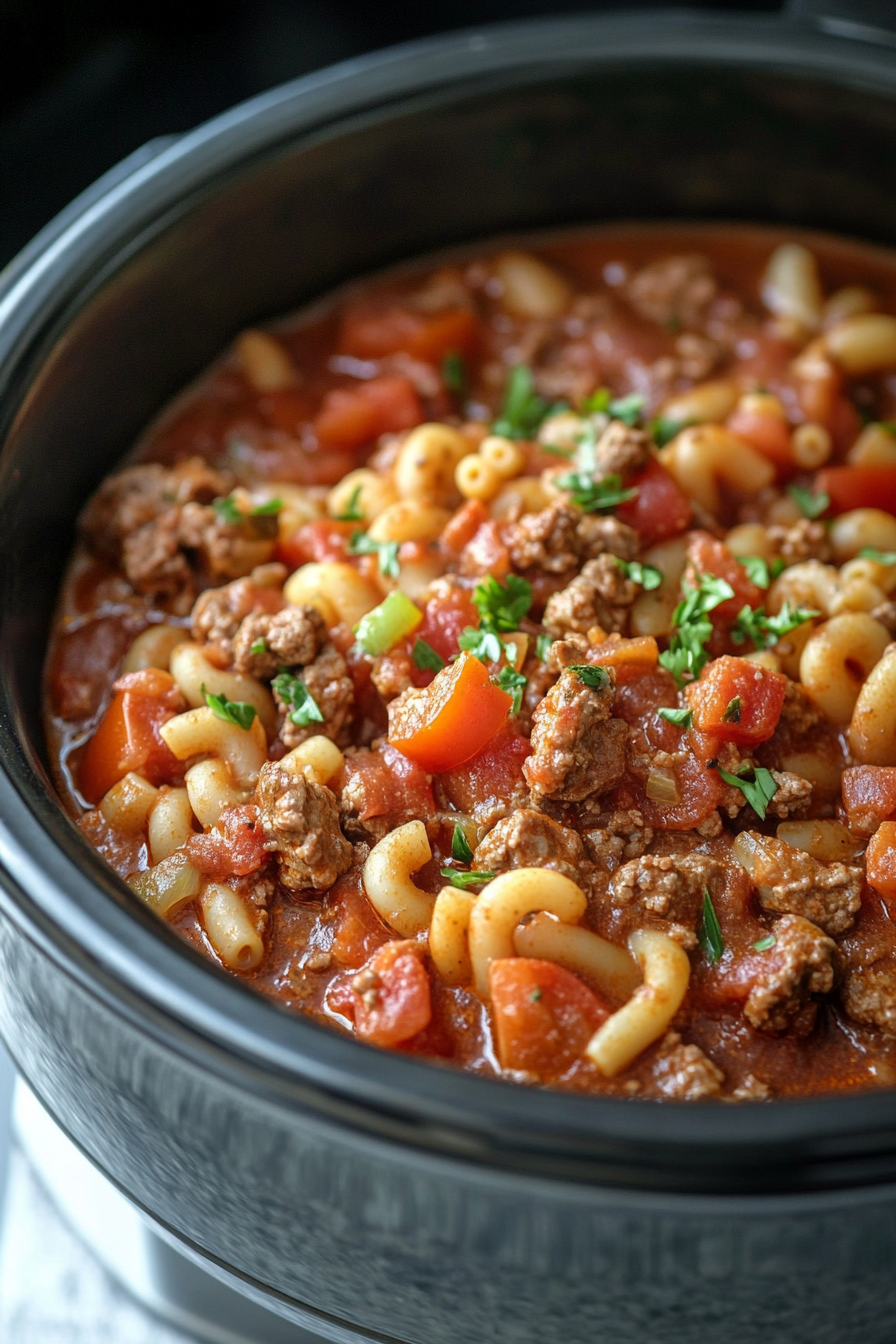 Slow Cooker Goulash Recipe - An Organized Chaos