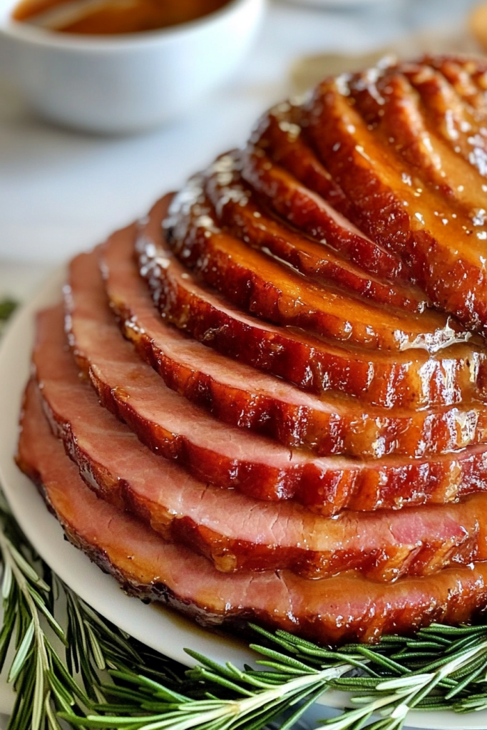 Slow Cooker Honey Glazed Ham - An Organized Chaos