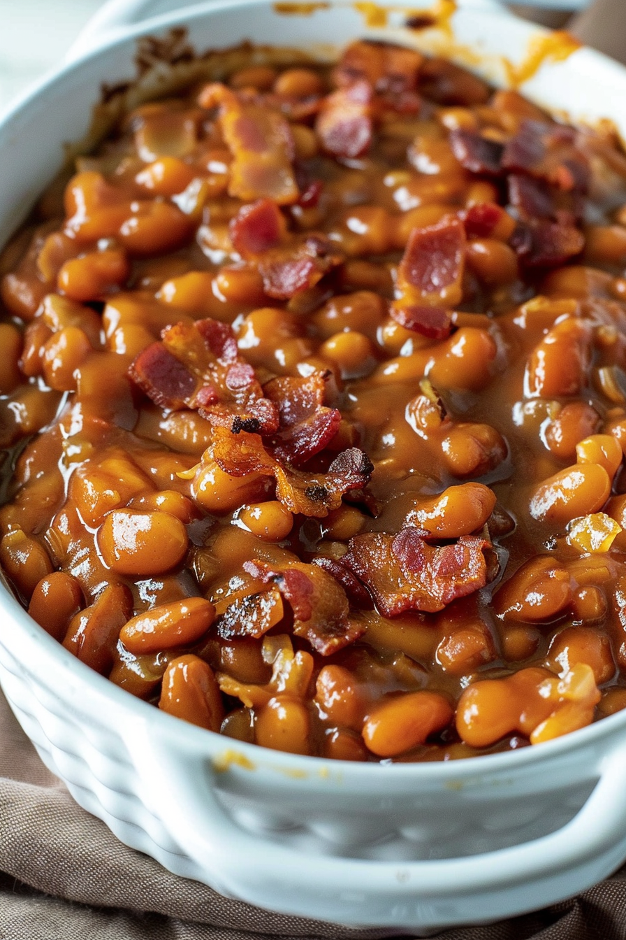 Brown Sugar And Bacon Baked Beans - An Organized Chaos