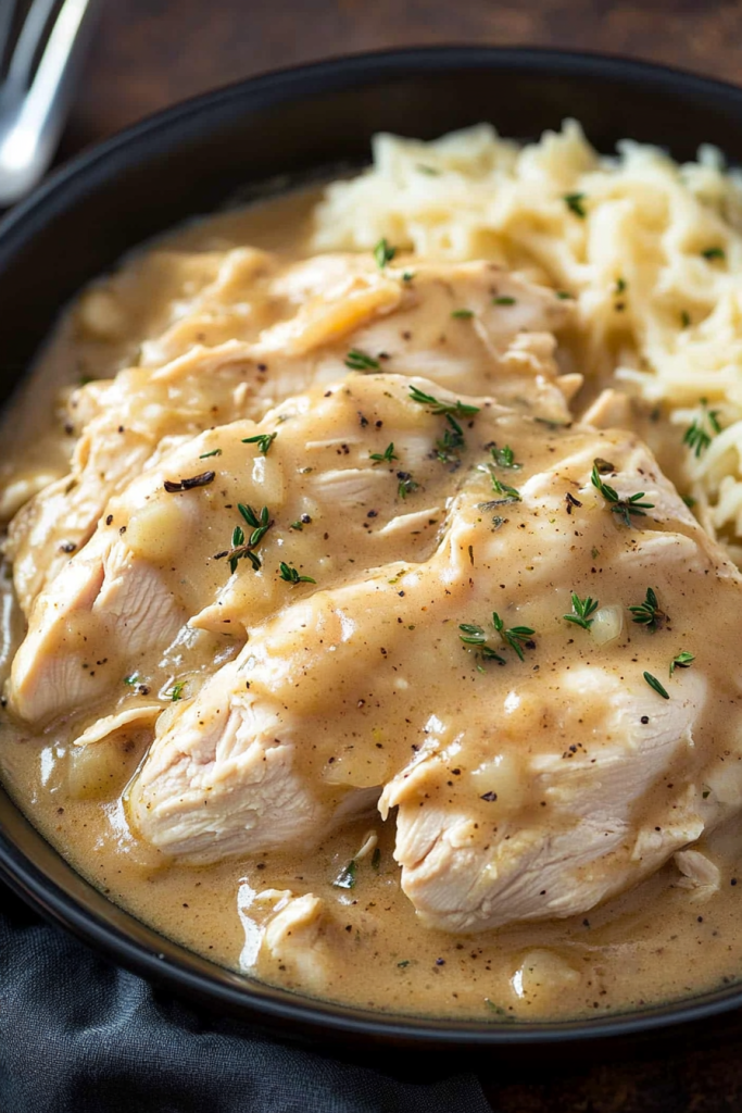 Slow Cooker Chicken and Gravy - An Organized Chaos