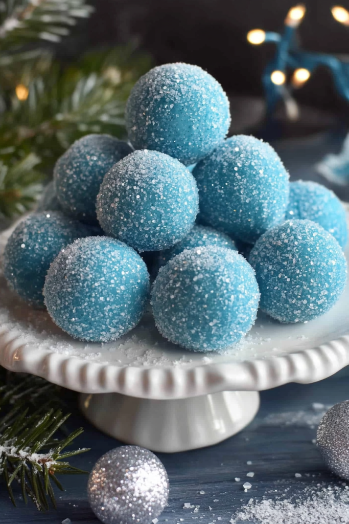 Blue Christmas Truffles - An Organized Chaos