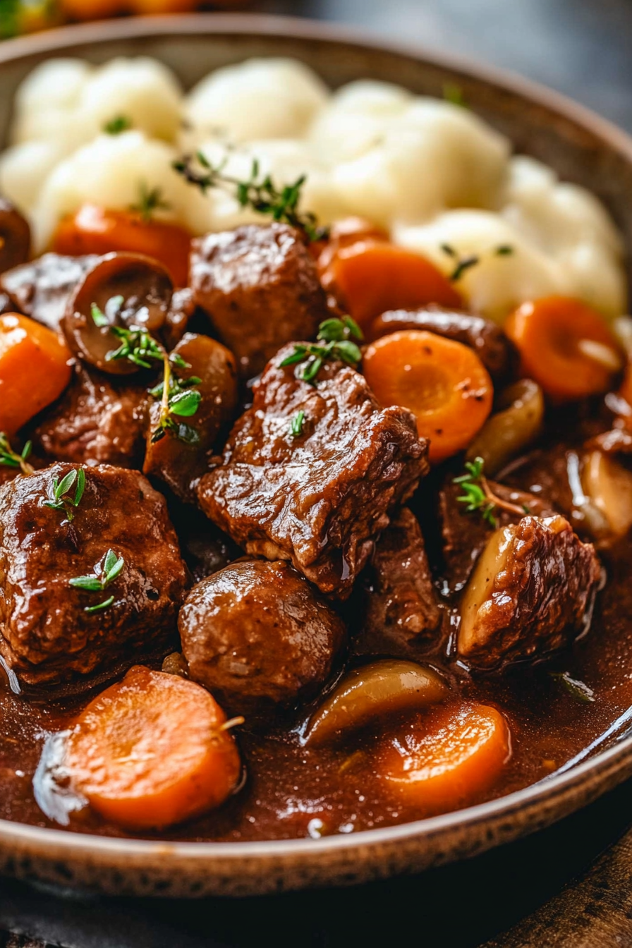 French Beef Bourguignon - An Organized Chaos