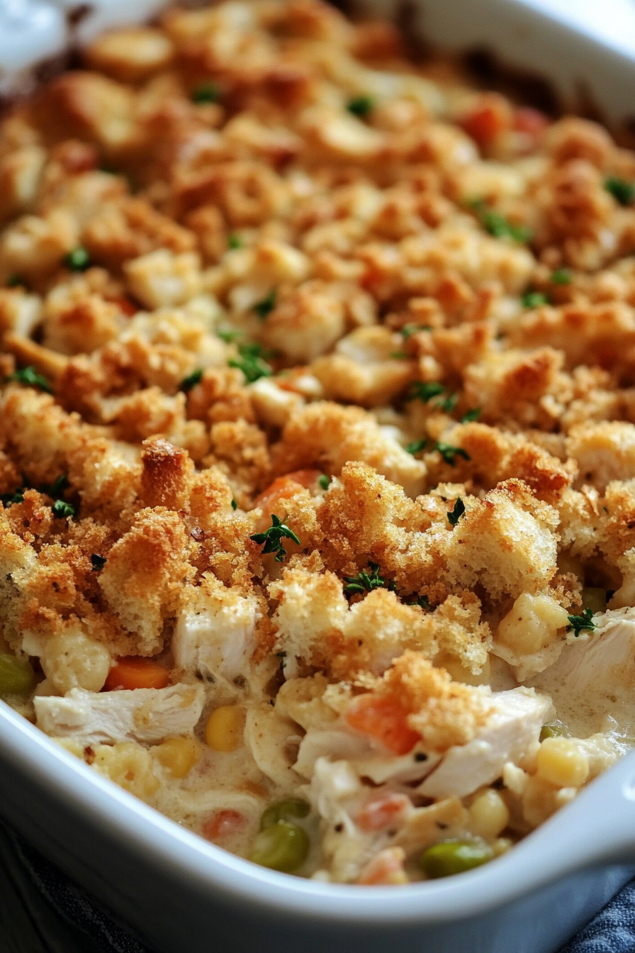 Chicken Stuffing Casserole - An Organized Chaos