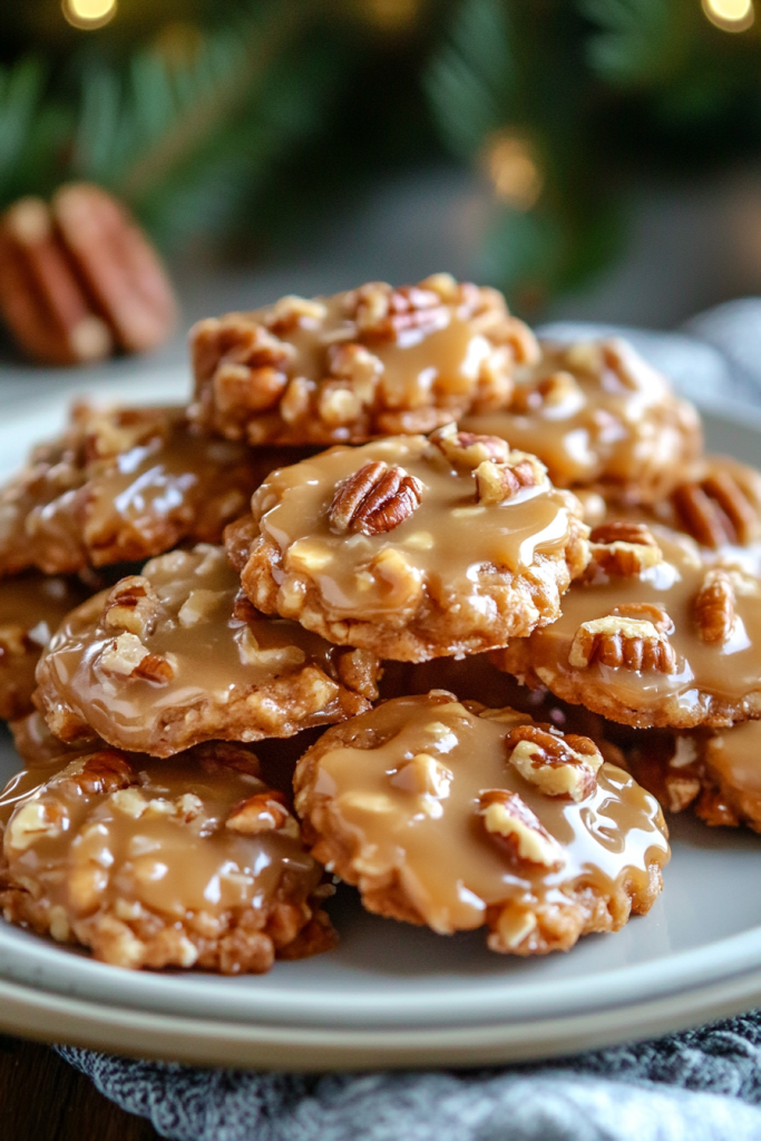 No-Bake Coconut Pecan Praline Cookies - An Organized Chaos