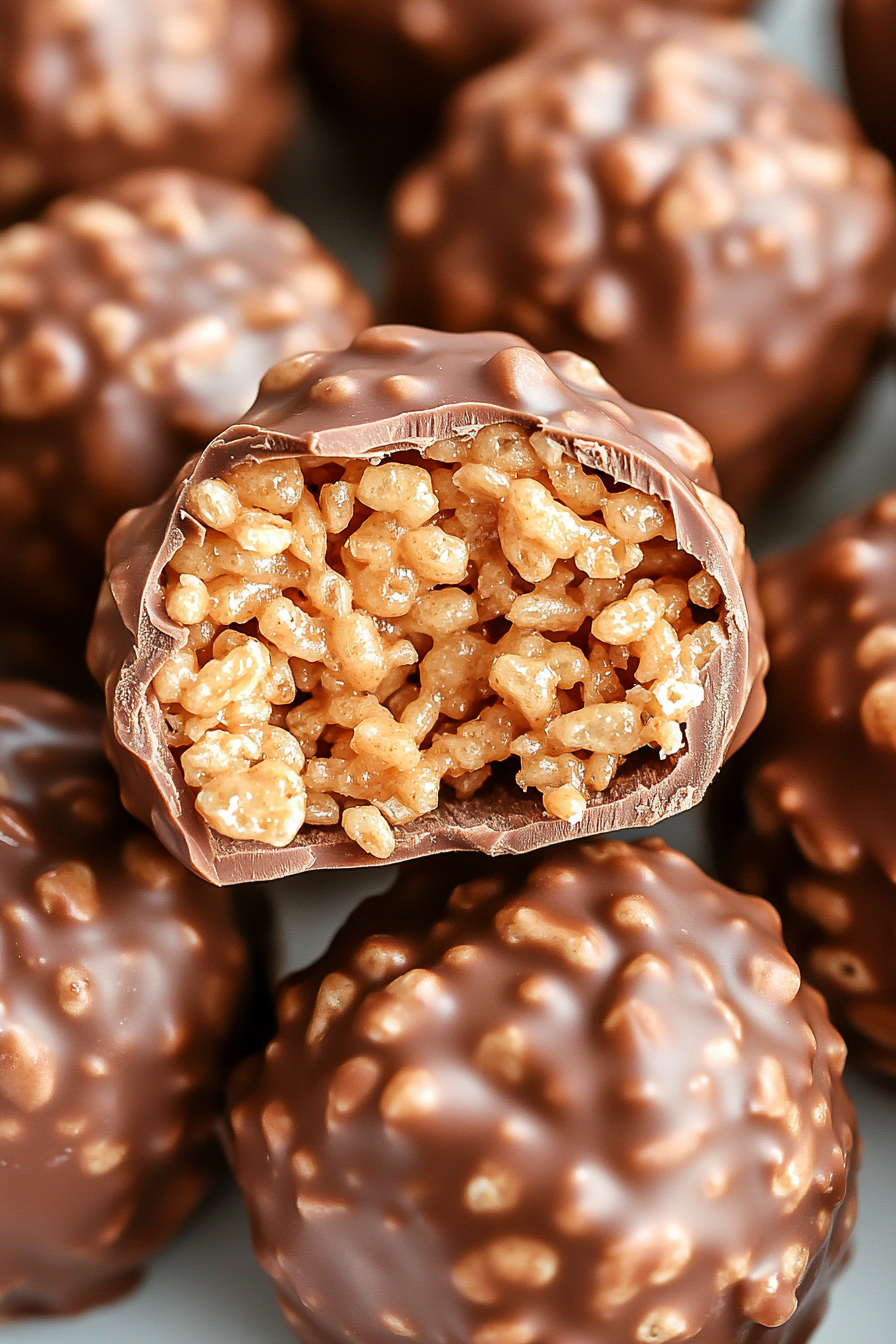 Peanut Butter Balls with Rice Krispies An Organized Chaos