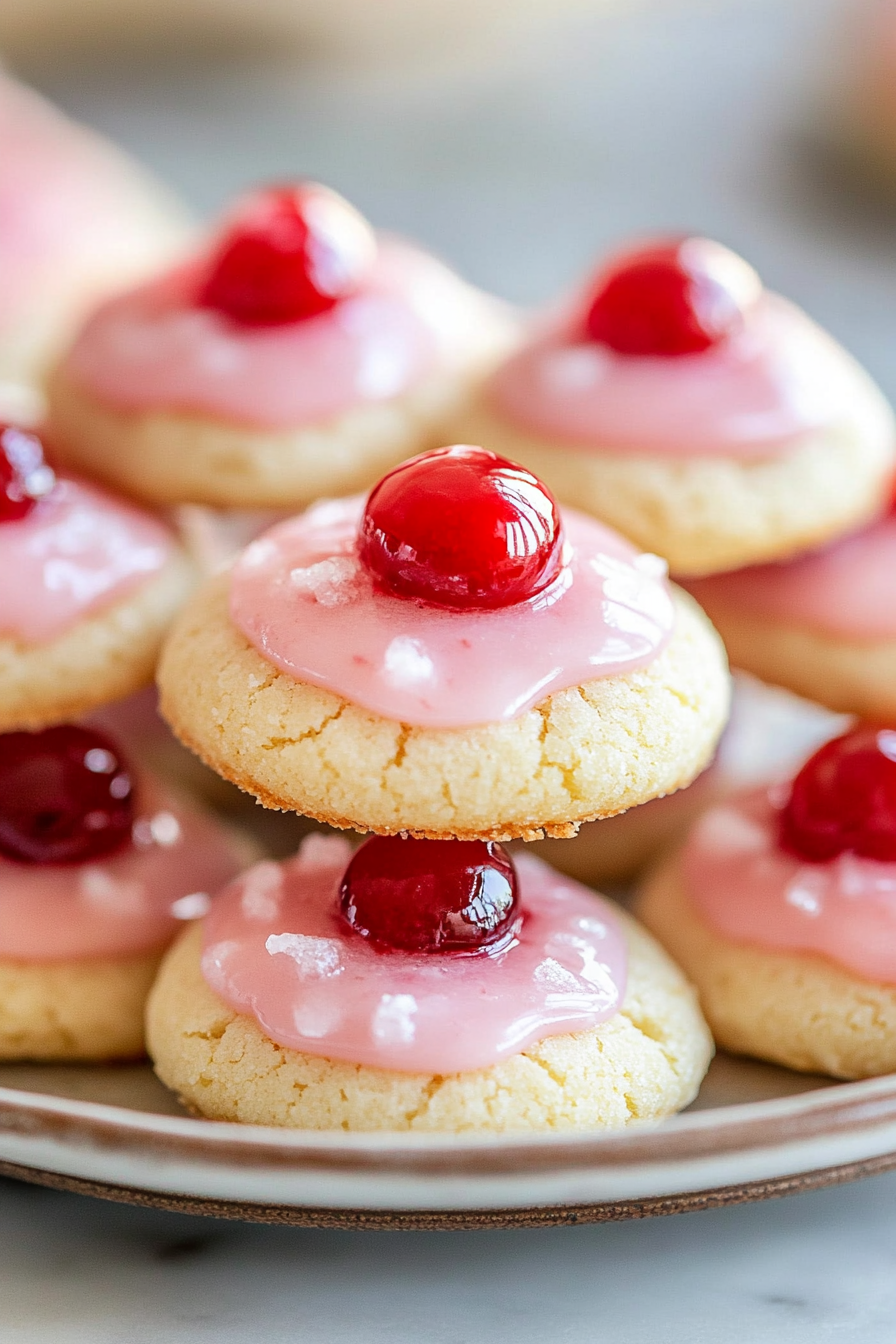 Almond Cherry Cookies - An Organized Chaos