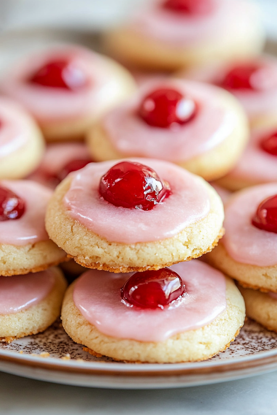 Almond Cherry Cookies - An Organized Chaos