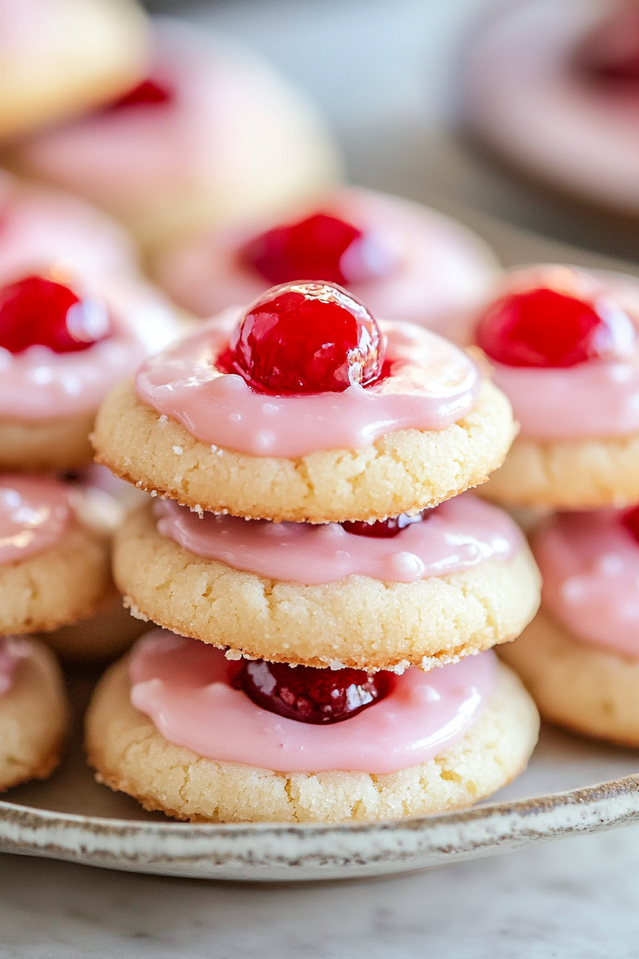 Almond Cherry Cookies - An Organized Chaos