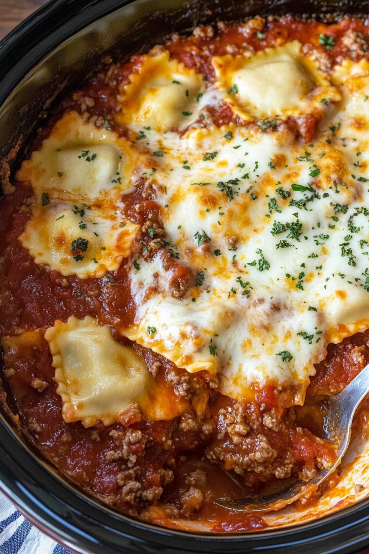 Crockpot Ravioli Casserole Recipe - An Organized Chaos