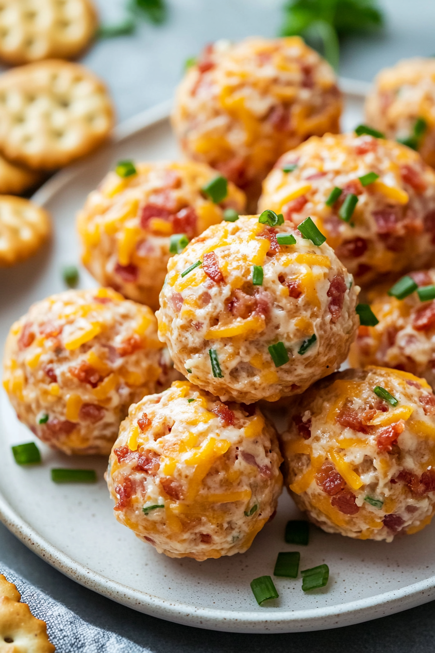 Mini Bacon Ranch Cheeseballs - An Organized Chaos