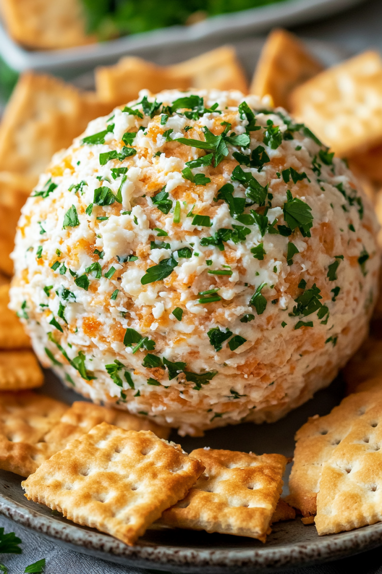 Easy Crab Dip Cheese Ball - An Organized Chaos