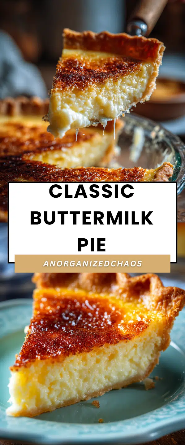 Classic Buttermilk Pie - An Organized Chaos