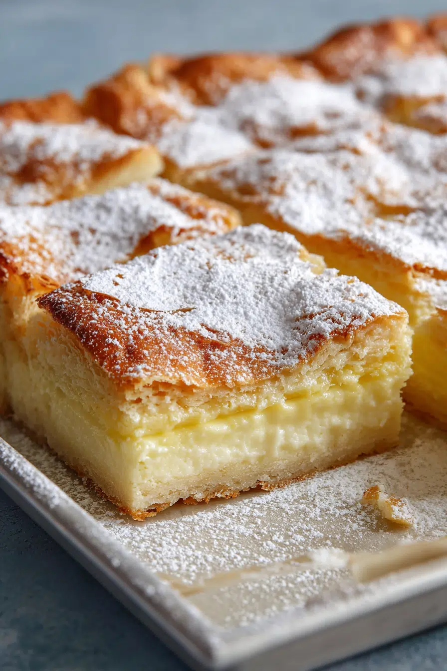 Vanilla Custard Cream Squares - An Organized Chaos