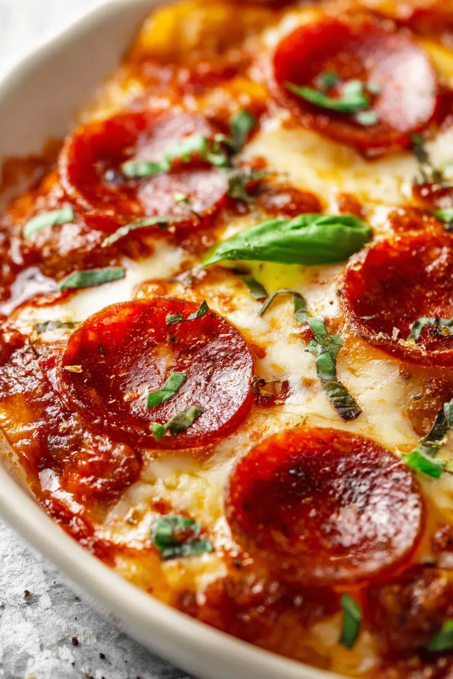 Crustless Pizza Bowl - An Organized Chaos