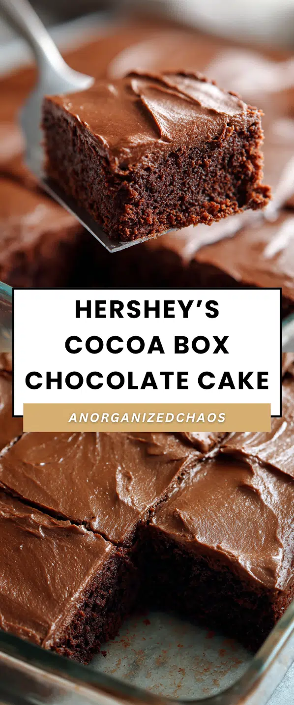 Hershey’s Cocoa Box Chocolate Cake - An Organized Chaos