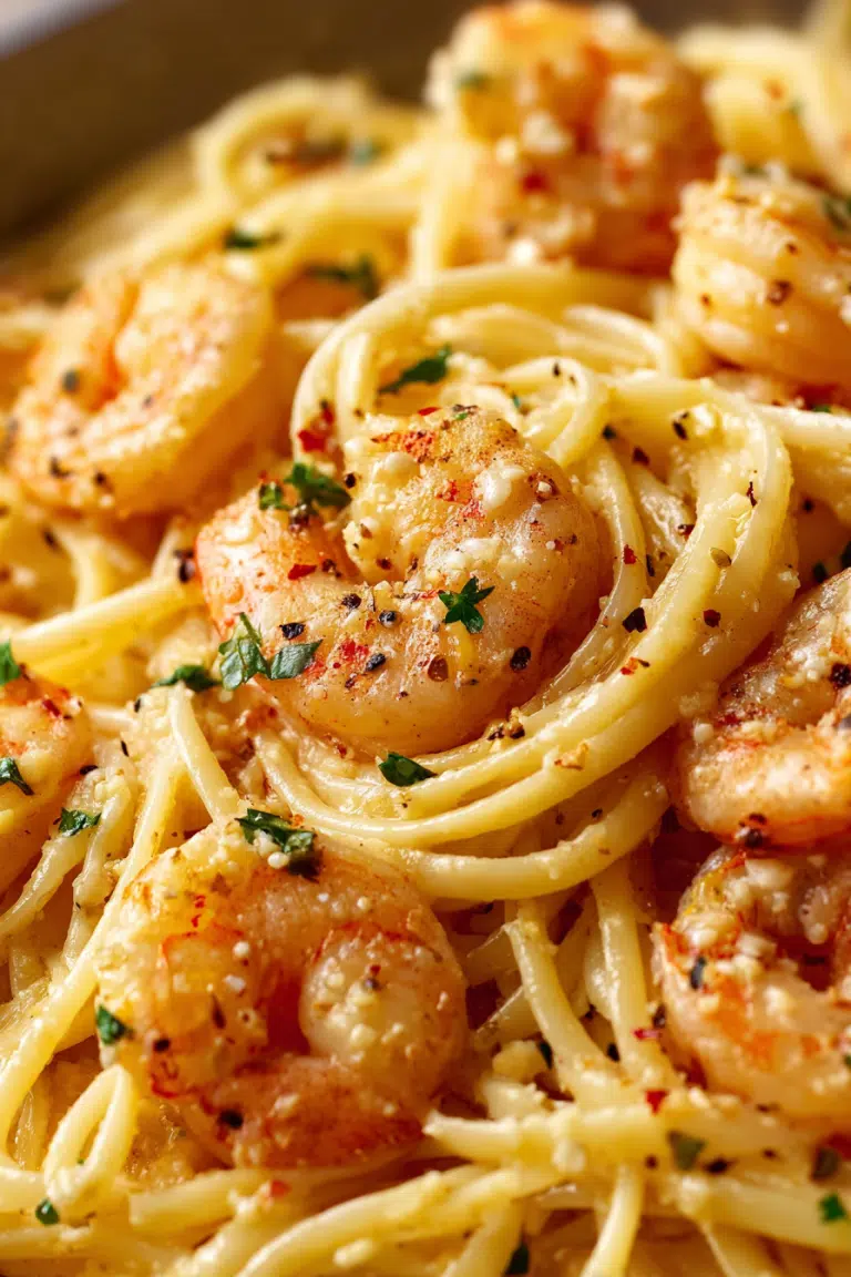 Garlic Shrimp Pasta - An Organized Chaos