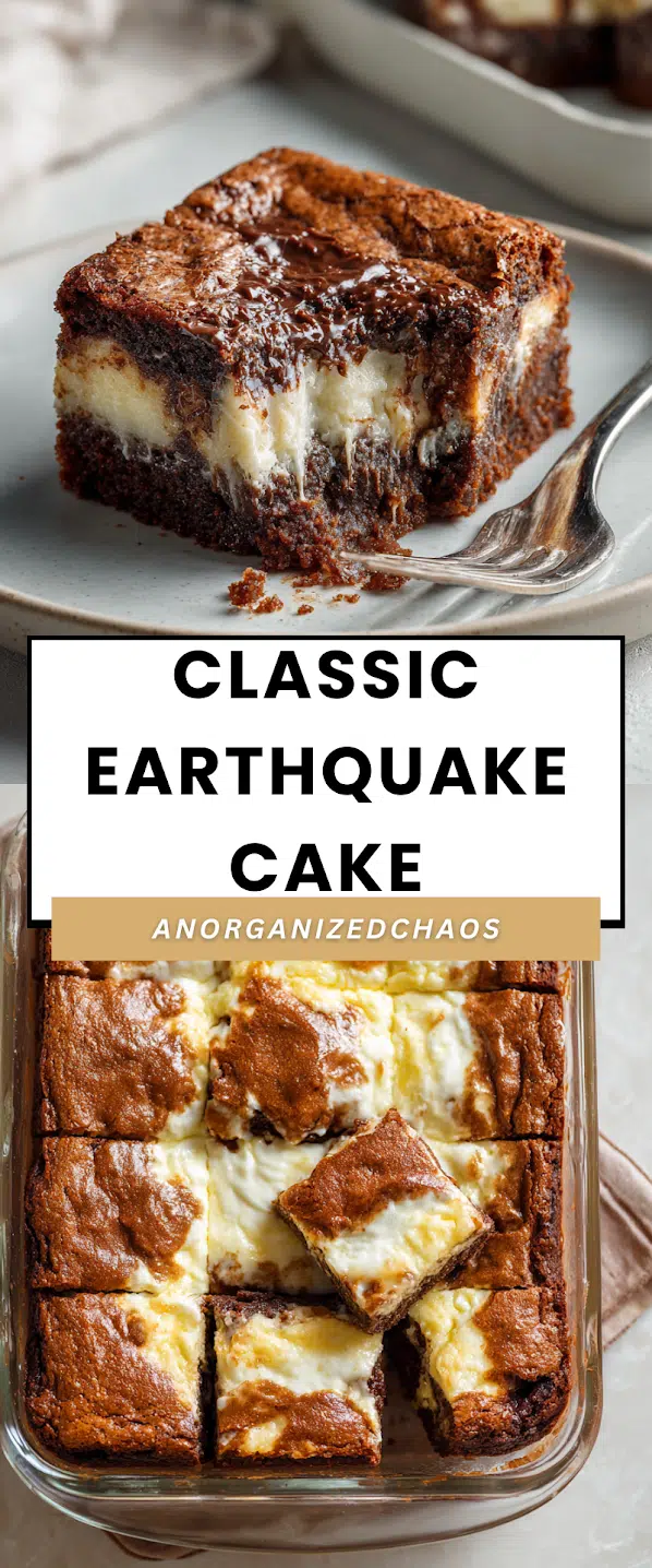 Classic Earthquake Cake - An Organized Chaos