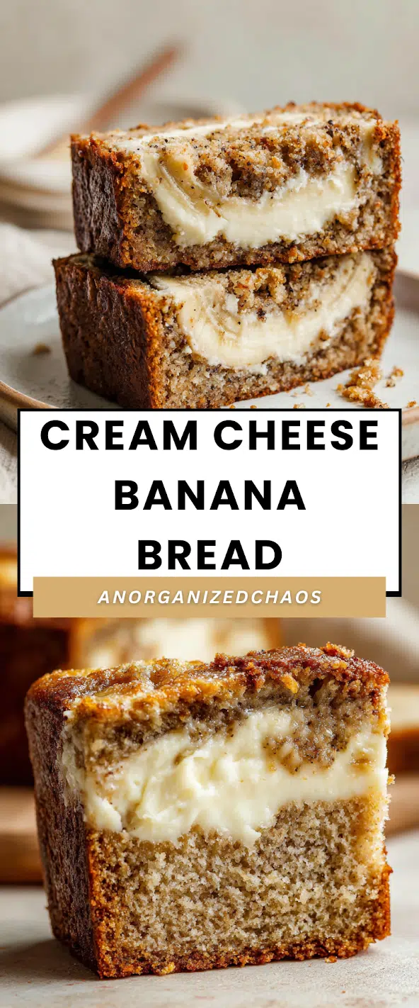 Cream Cheese Banana Bread - An Organized Chaos