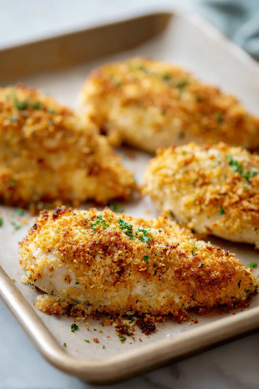 Baked Garlic Parmesan Chicken - An Organized Chaos