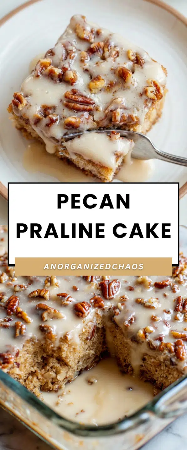 Pecan Praline Cake - An Organized Chaos
