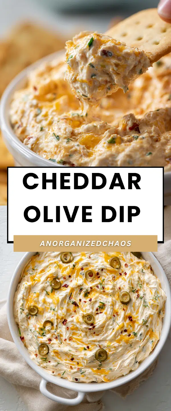 Cheddar Olive Dip - An Organized Chaos