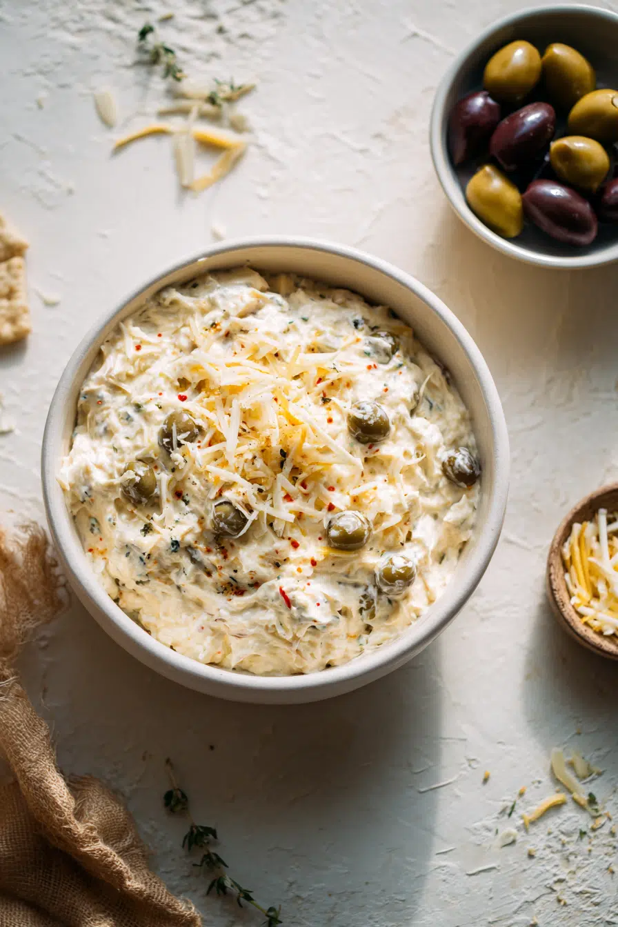 Cheddar Olive Dip - An Organized Chaos