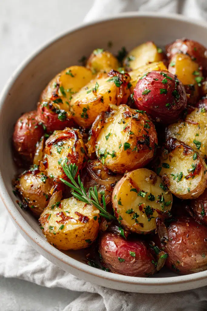 Slow Cooker Onion Butter Potatoes - An Organized Chaos