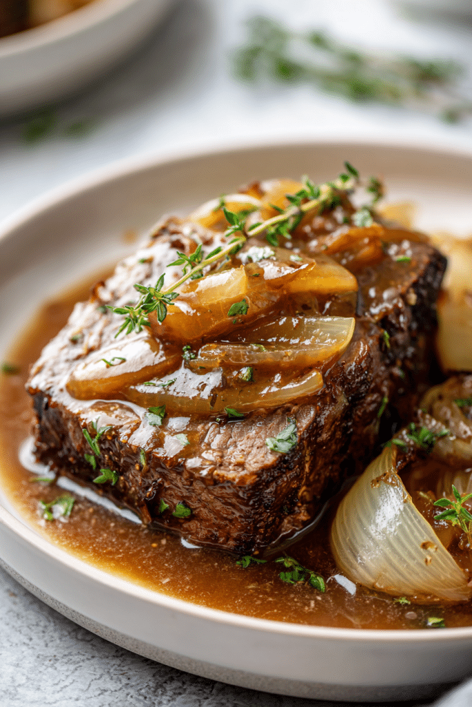 Slow Cooker French Onion Chuck Roast - An Organized Chaos