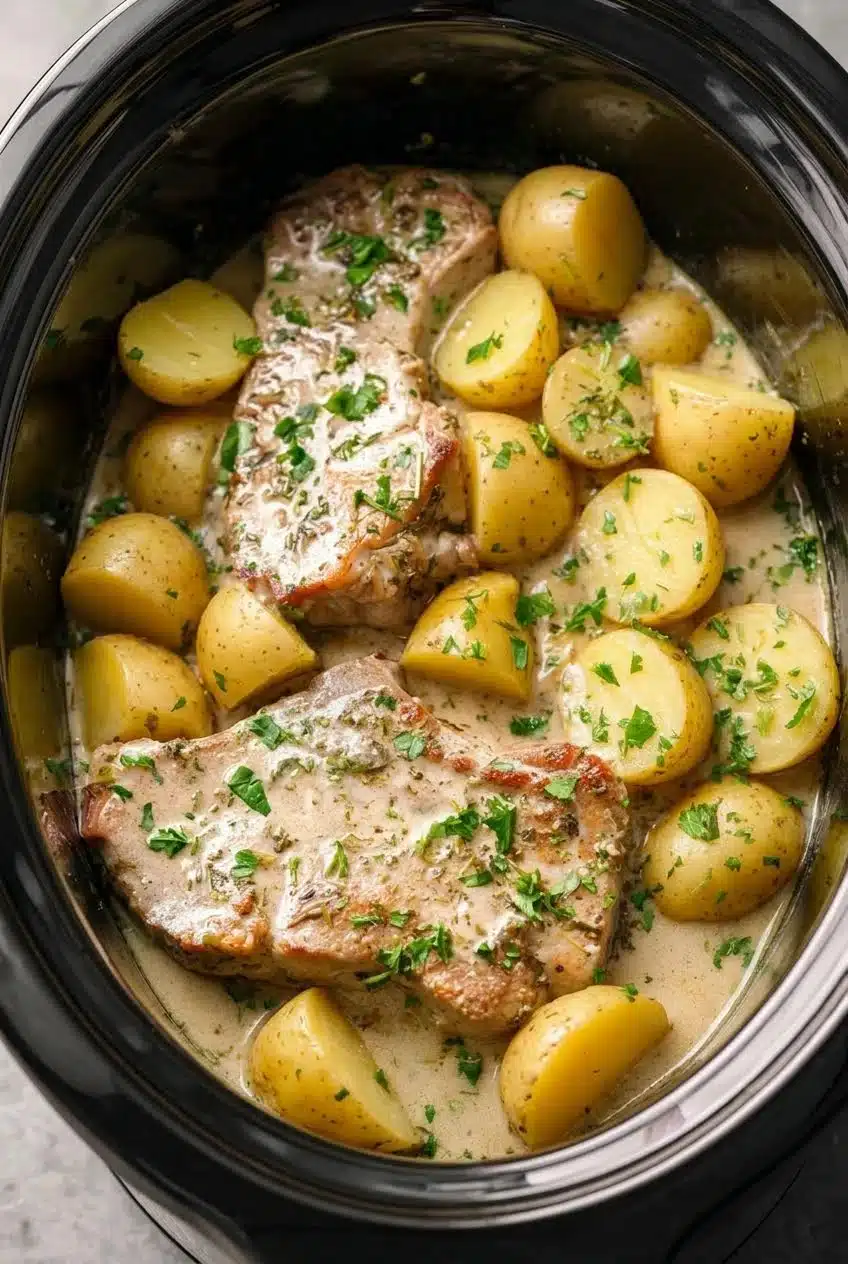 3-Ingredient Crockpot Ranch Pork Chops - An Organized Chaos
