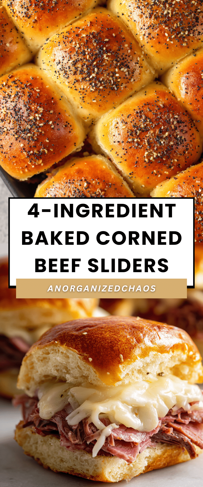 4-Ingredient Baked Corned Beef Sliders - An Organized Chaos