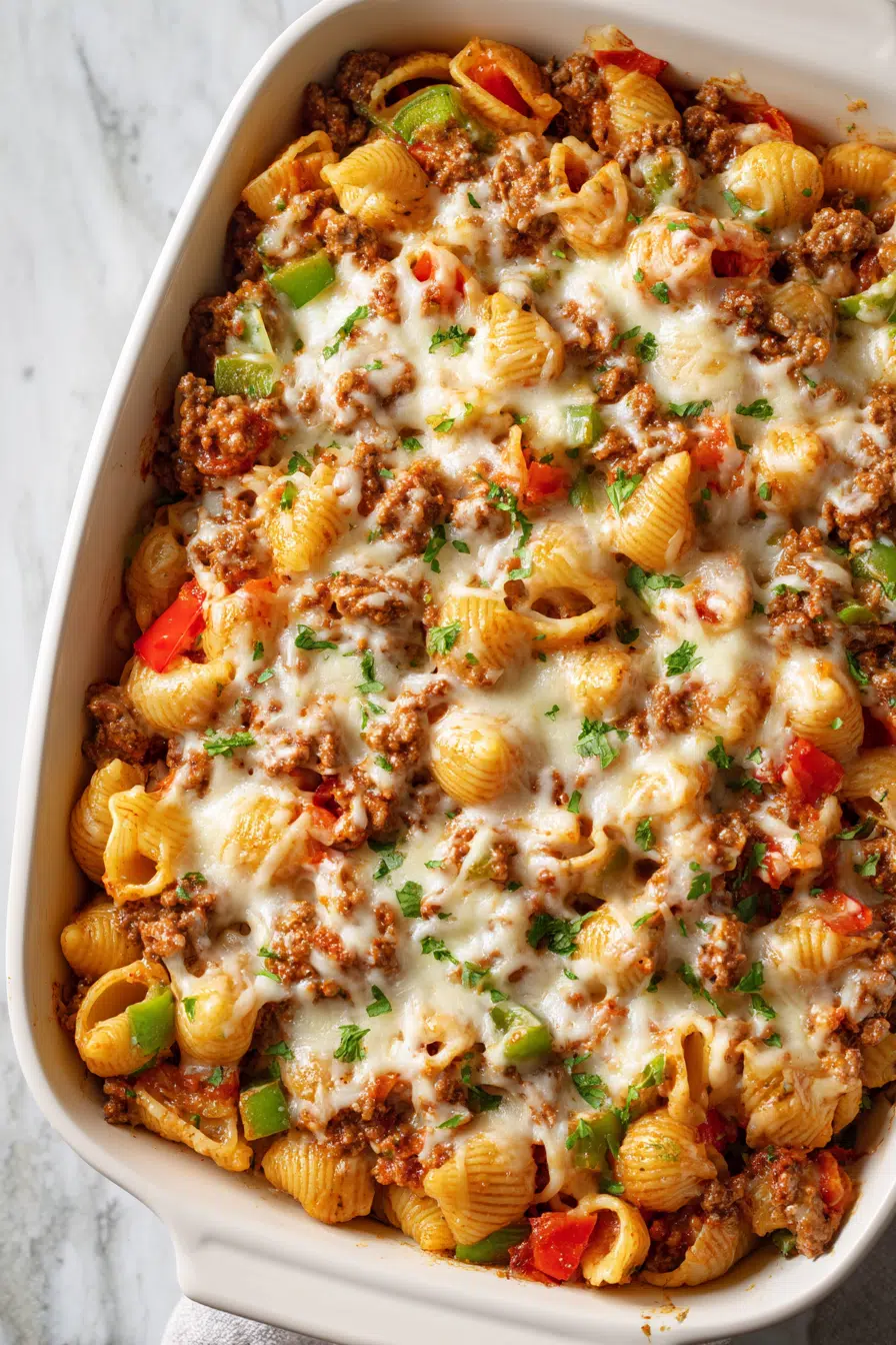 5-Ingredient Stuffed Pepper Pasta - An Organized Chaos