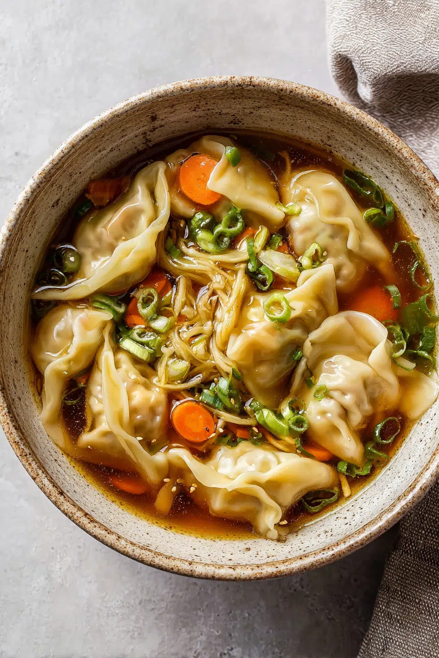 Slow Cooker Potsticker Soup - An Organized Chaos