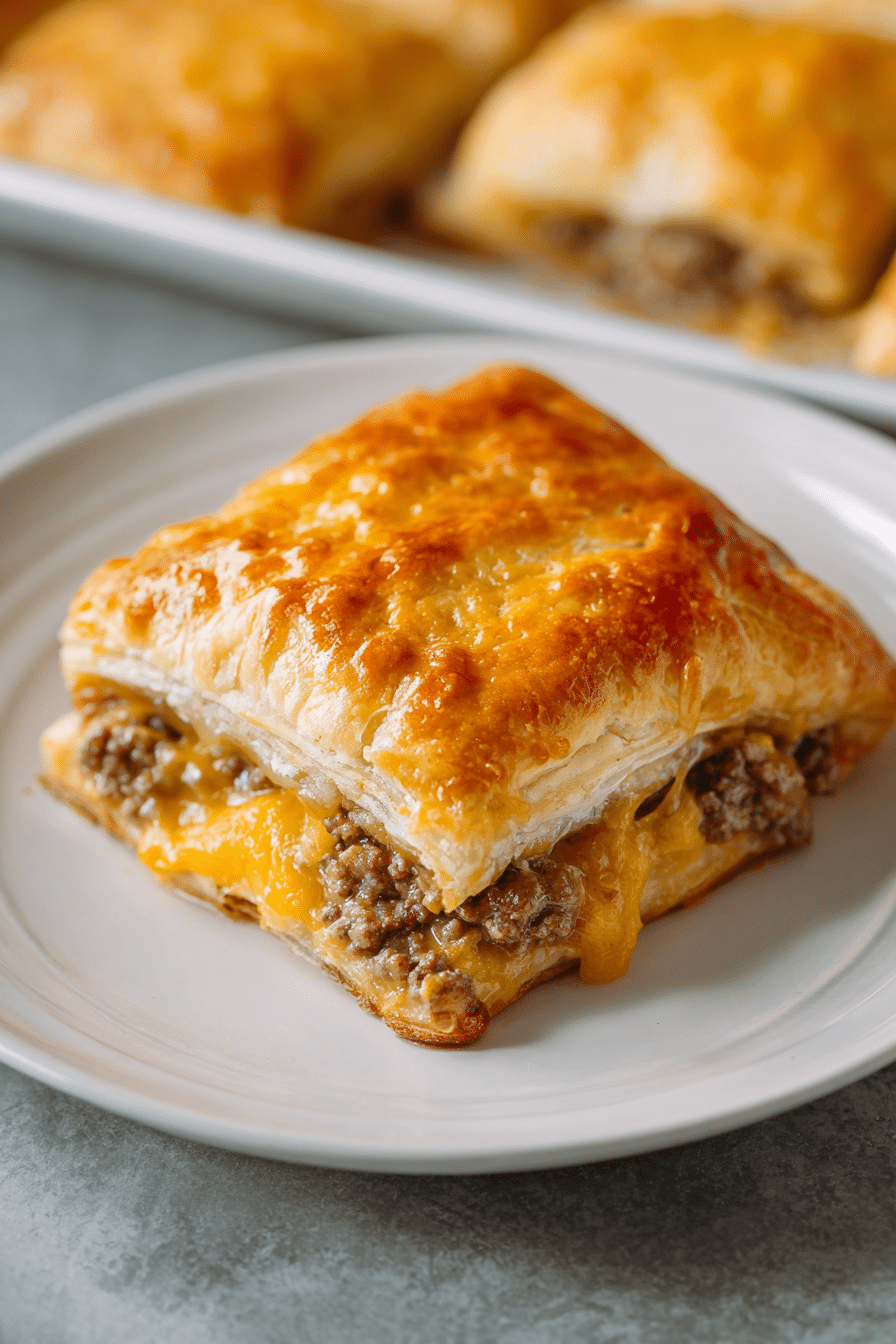 4-Ingredient Beef Crescent Squares - An Organized Chaos