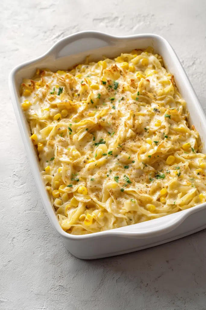 4-Ingredient Creamy Corn Noodles - An Organized Chaos