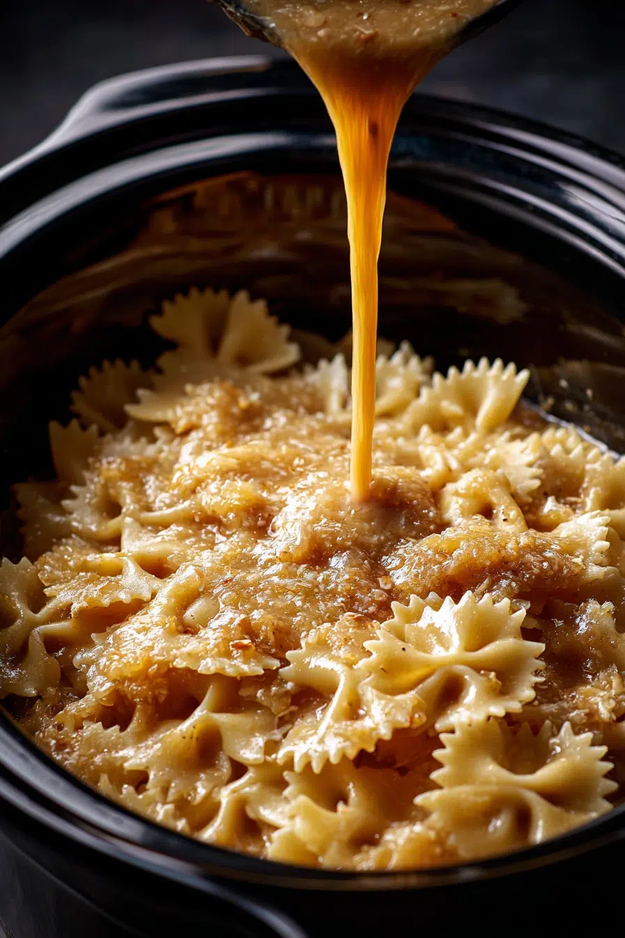 5-Ingredient Slow Cooker Farfalle - An Organized Chaos