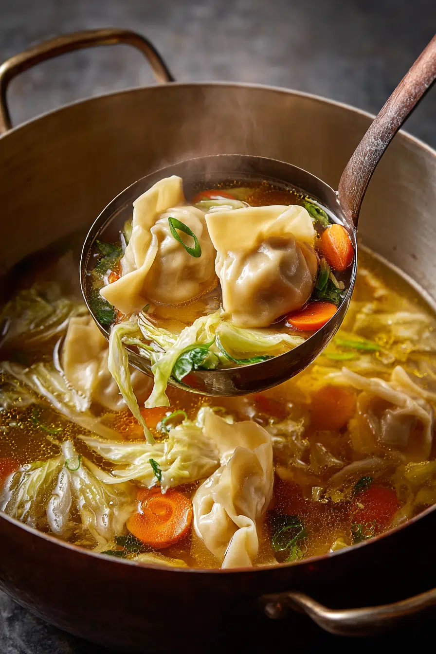 Slow Cooker Potsticker Soup - An Organized Chaos