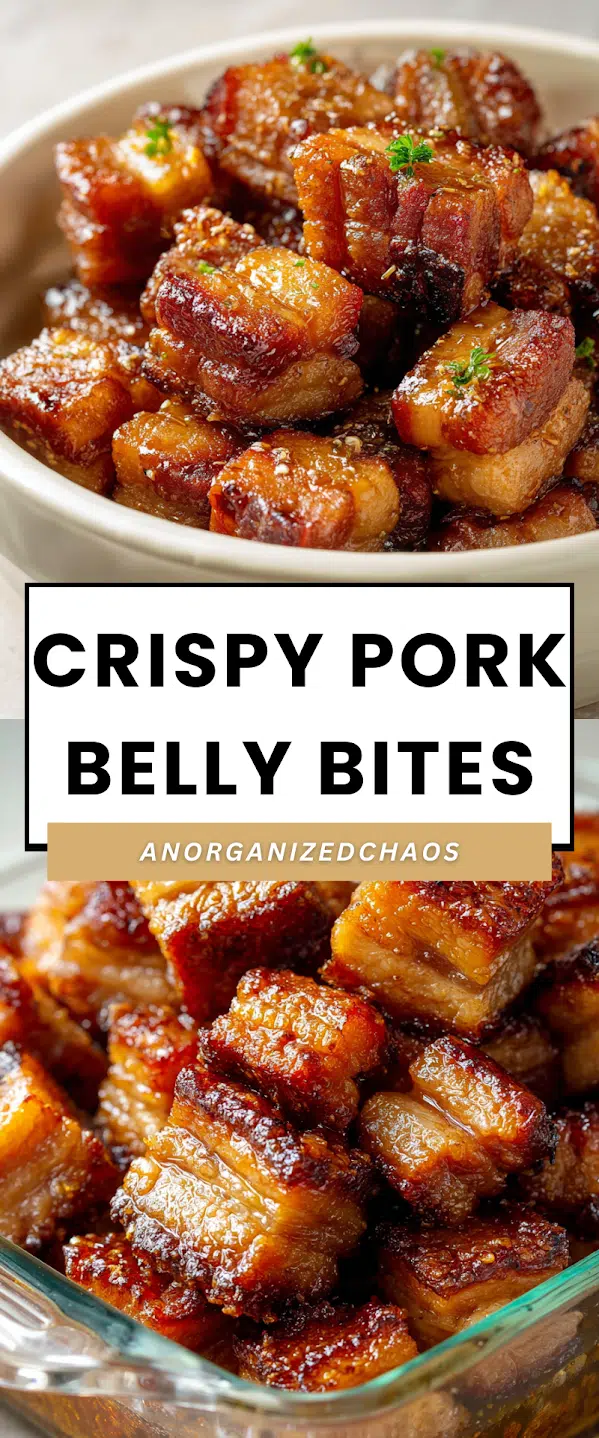 Crispy Pork Belly Bites - An Organized Chaos