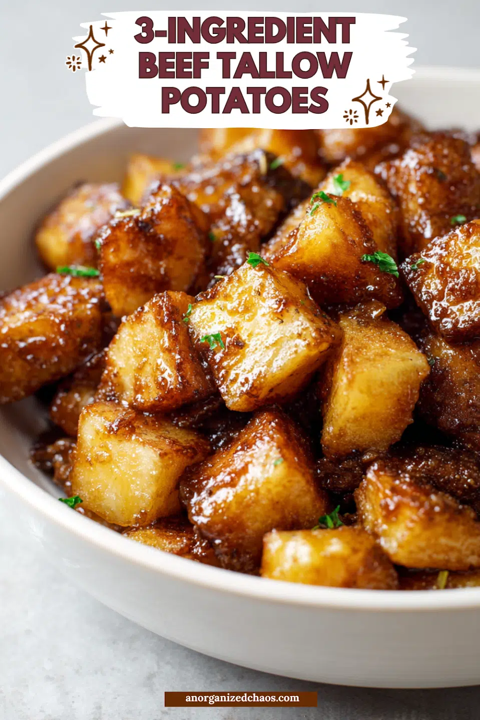 3-Ingredient Beef Tallow Potatoes - An Organized Chaos