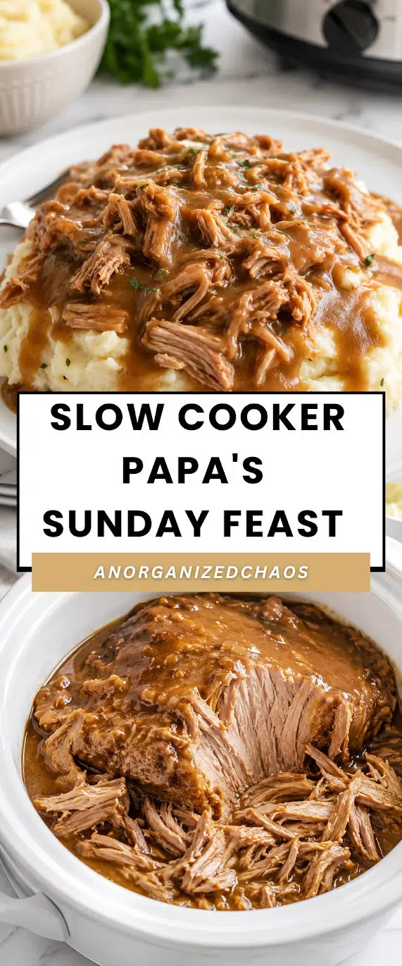 4-Ingredient Slow Cooker Papa’s Sunday Feast - An Organized Chaos