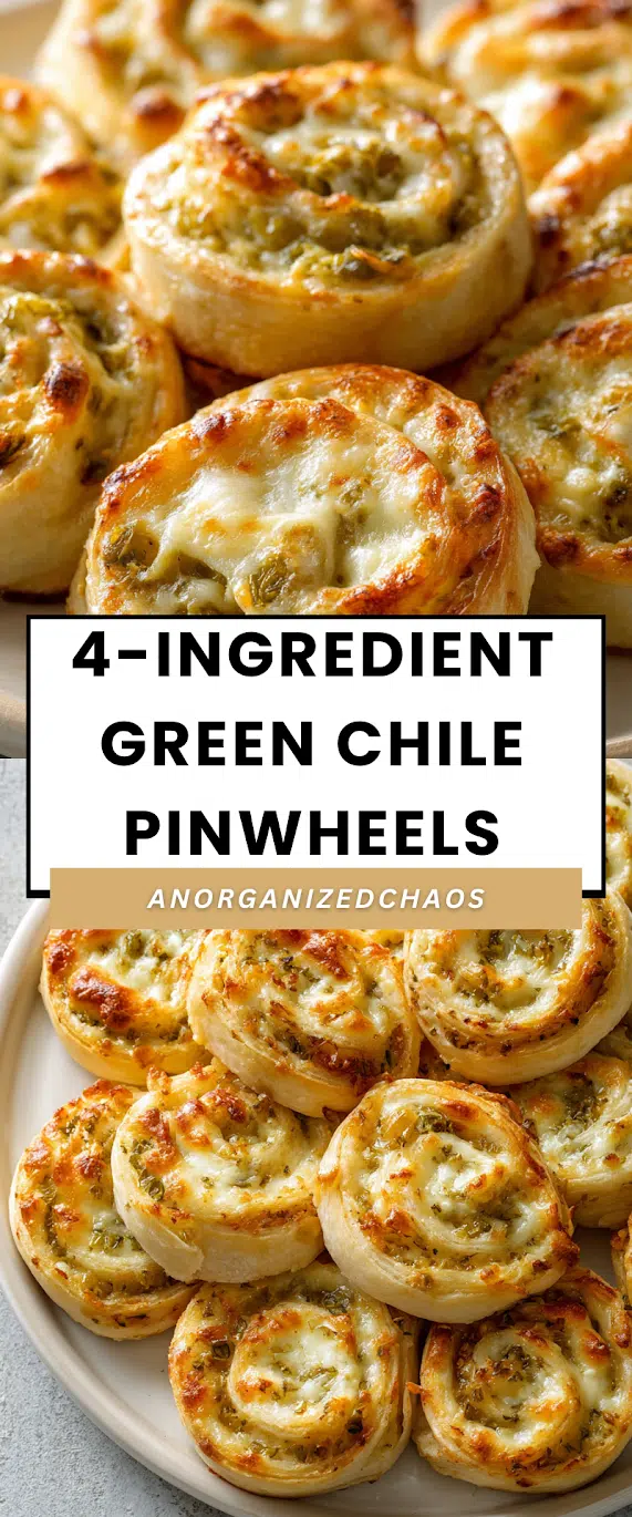 4-Ingredient Green Chile Pinwheels - An Organized Chaos