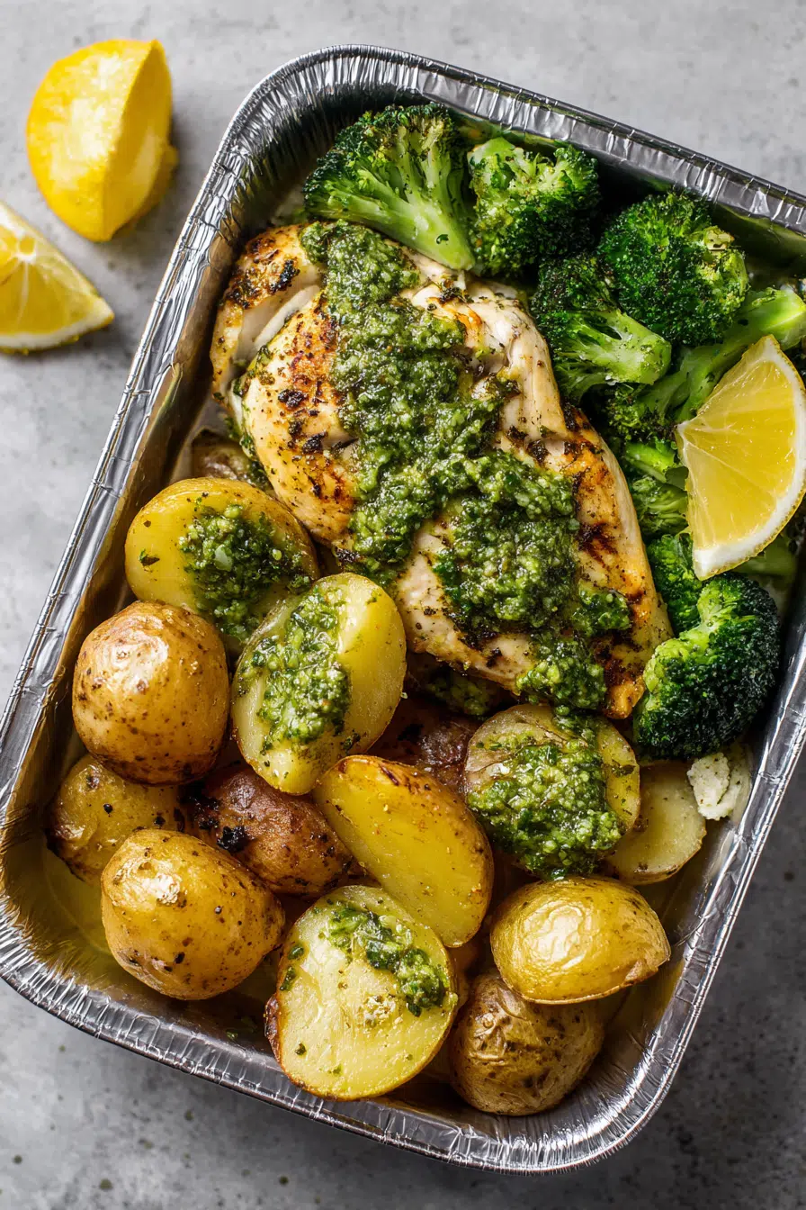 Slow Cooker 3-Ingredient Pesto Chicken Packets - An Organized Chaos
