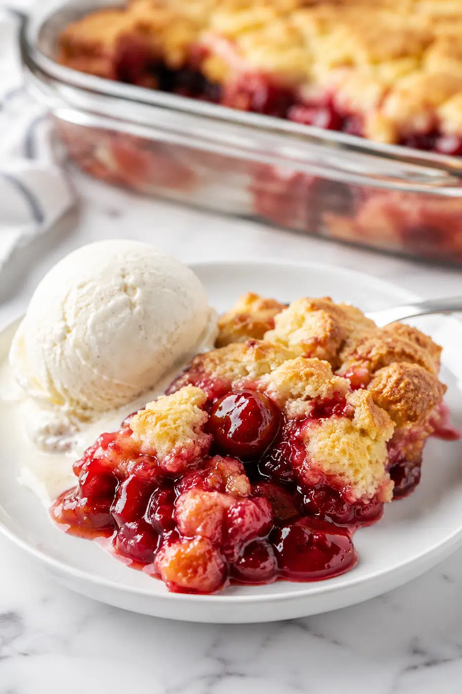 3-Ingredient Cherry Dessert - An Organized Chaos