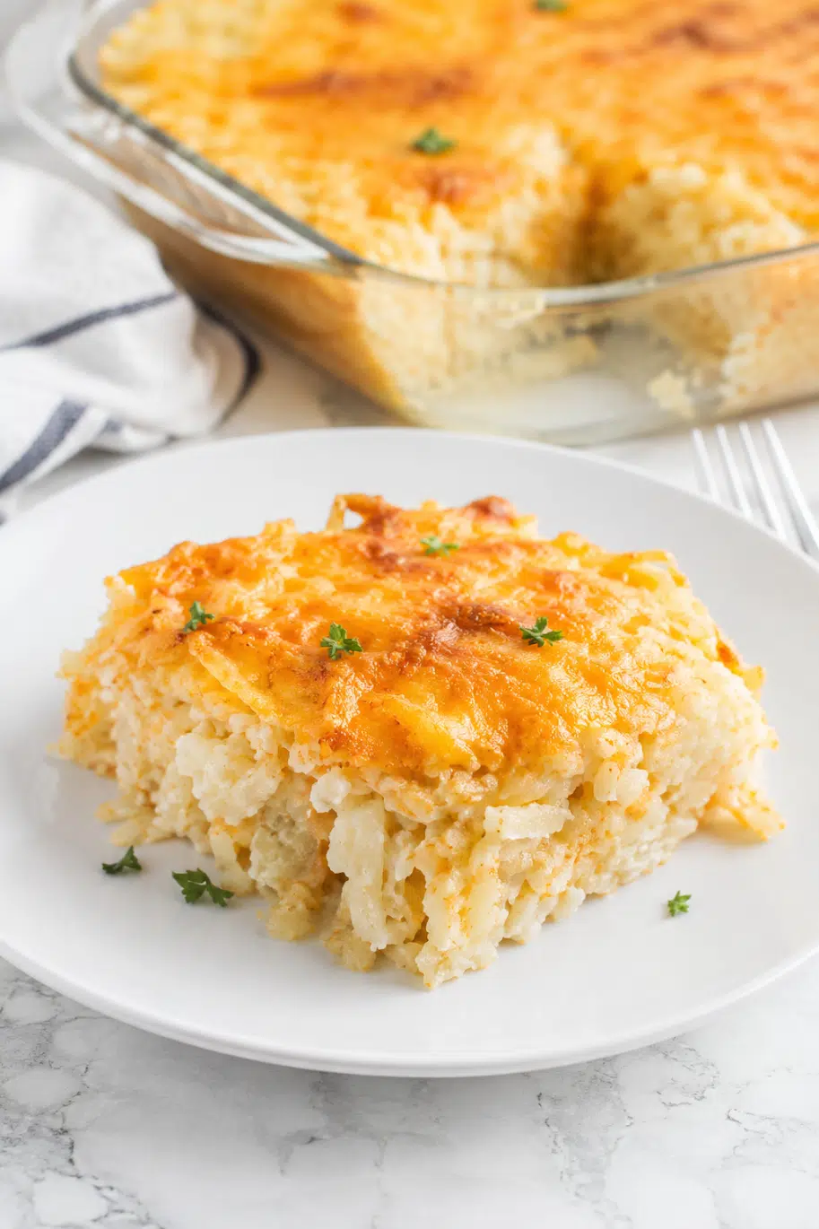 4-Ingredient Oven Hash Brown Casserole - An Organized Chaos