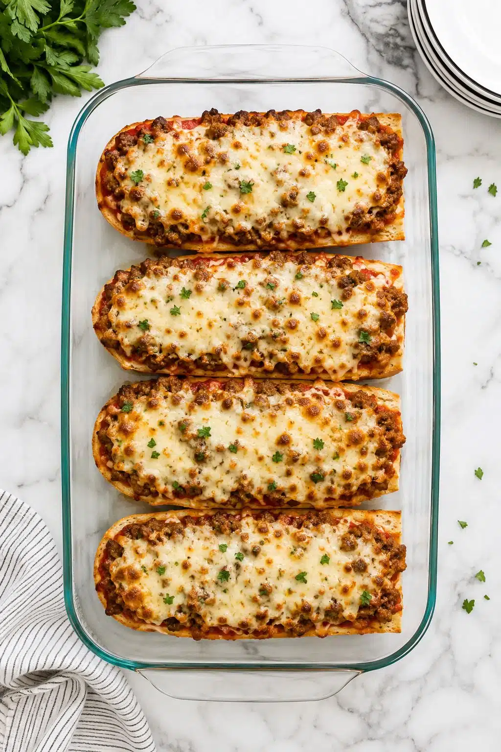 4-Ingredient Beef Pizza Bread - An Organized Chaos