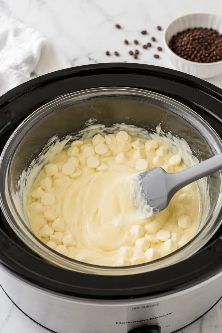 Slow Cooker 3-Ingredient Whipped Coffee Fudge - An Organized Chaos